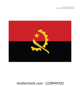 Angola National Flag Background Texturevector Illustration Stock Vector ...