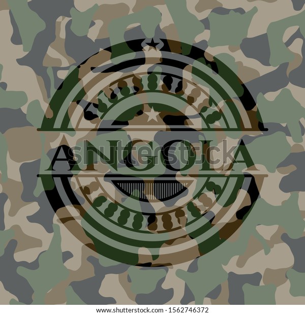 Angola Written On Camo Texture Vector Stock Vector (Royalty Free ...