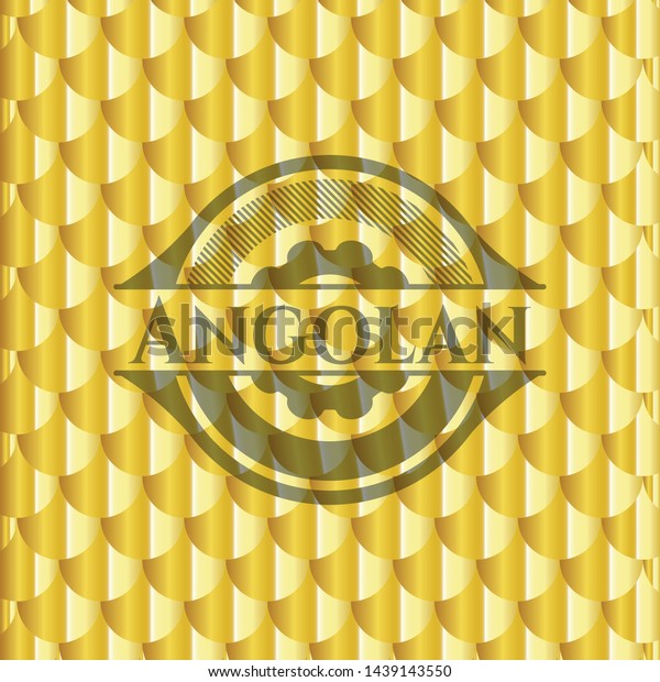 Angolan Golden Emblem Scales Pattern Vector Stock Vector (Royalty Free ...