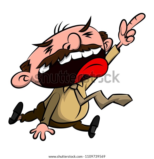Angry Boss Cartoon Vector Stock Vector (Royalty Free) 1109739569 ...