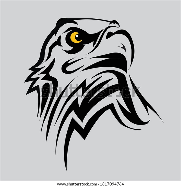 Angry Brave Eagle Logo Vector Stock Vector (Royalty Free) 1817094764 ...