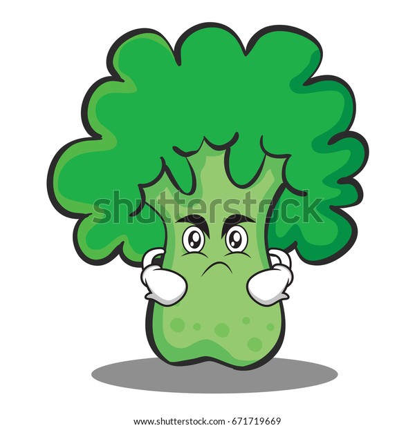 Angry Broccoli Chracter Cartoon Style 库存矢量图（免版税）671719669 | Shutterstock