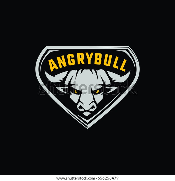 Angry Bull Logo Stock Vector (Royalty Free) 656258479 | Shutterstock