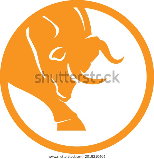 Angry Bull Logo Icon Vector Illustration Stock Vector (Royalty Free ...