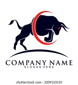 Angry Bull Ring Vector Logo Stock Vector (Royalty Free) 2209153155 ...