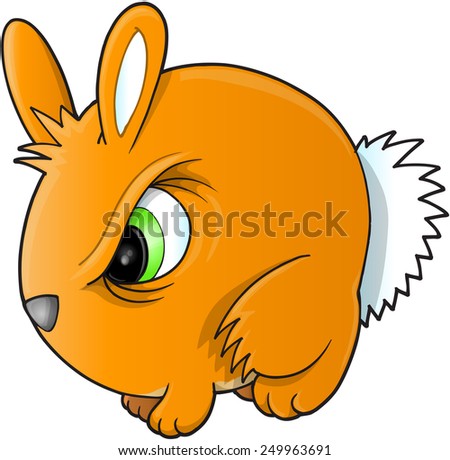 Angry Bunny Rabbit Vector Illustration Art Stock Vector (Royalty Free ...