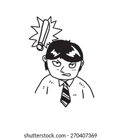 Angry Business Man Stock Vector (Royalty Free) 270407369 | Shutterstock
