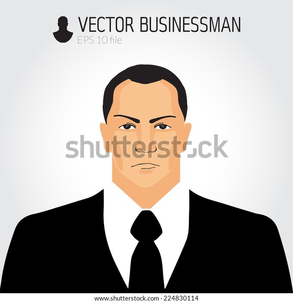 Angry Businessman Vector Illustration Stock Vector (Royalty Free ...