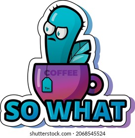 Angry Cactus Tea Mug Stock Vector (Royalty Free) 2068545524 | Shutterstock