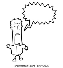 Angry Cartoon Man Shouting Stock Vector (Royalty Free) 87999025 ...