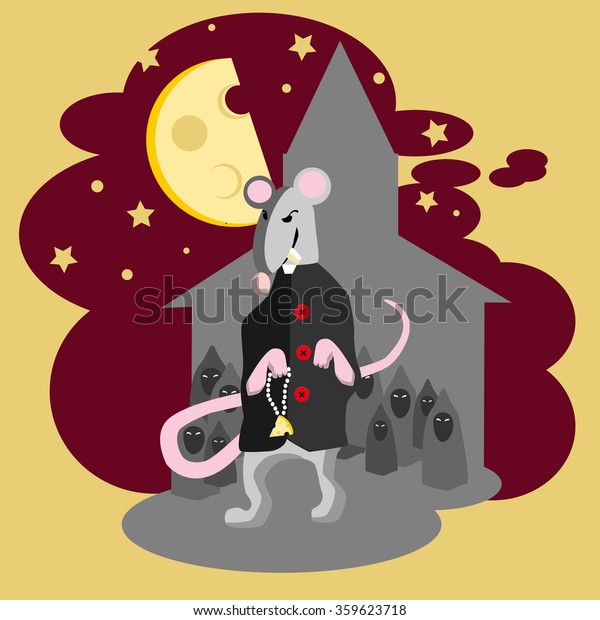 Angry Cartoon Mouse Head Cheese Religion Stock Vector (Royalty Free ...