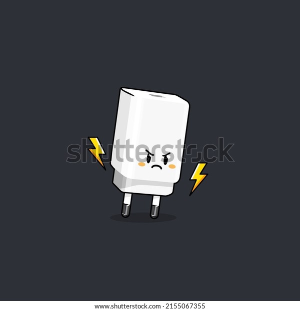 Angry Charging Head Cartoon Character Lightning: เวกเตอร์สต็อก (ปลอดค่า ...