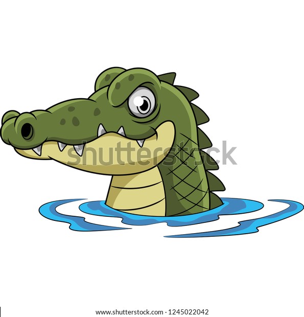 Angry Crocodile Cartoon Stock Vector (Royalty Free) 1245022042 ...