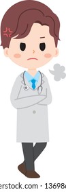 Angry Doctor Stock Vector (Royalty Free) 1369862774 | Shutterstock