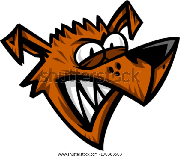 Angry Dog Cartoon Vector Illustration Stock Vector (Royalty Free ...