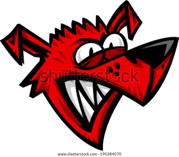 Angry Dog Cartoon Vector Illustration Stock Vector (Royalty Free ...