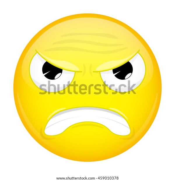 Angry Emoji Evil Emotion Wicked Emoticon 스톡 벡터(로열티 프리) 459010378 ...