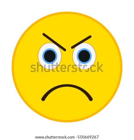 Angry Emoticon Vector Illustration Stock Vector (Royalty Free ...