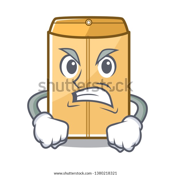 Angry Envelope Mailer Mascot Closet Stock Vector (Royalty Free ...