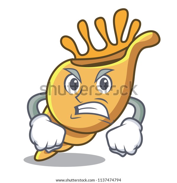 Angry Exotic Shell Mascot Cartoon Stock Vector (Royalty Free ...