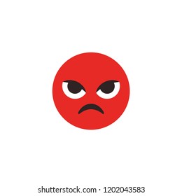 Angry Face Emotion Symbol Stock Vector (Royalty Free) 1202043583 ...