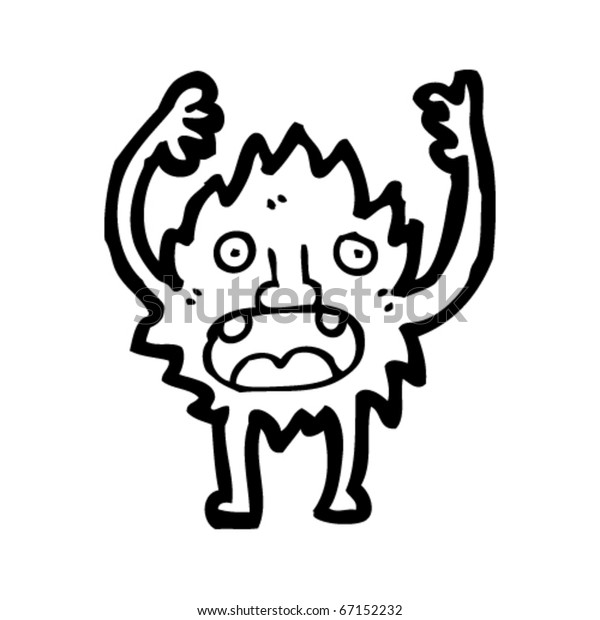 Angry Furry Creature Cartoon Stock Vector (Royalty Free) 67152232 ...