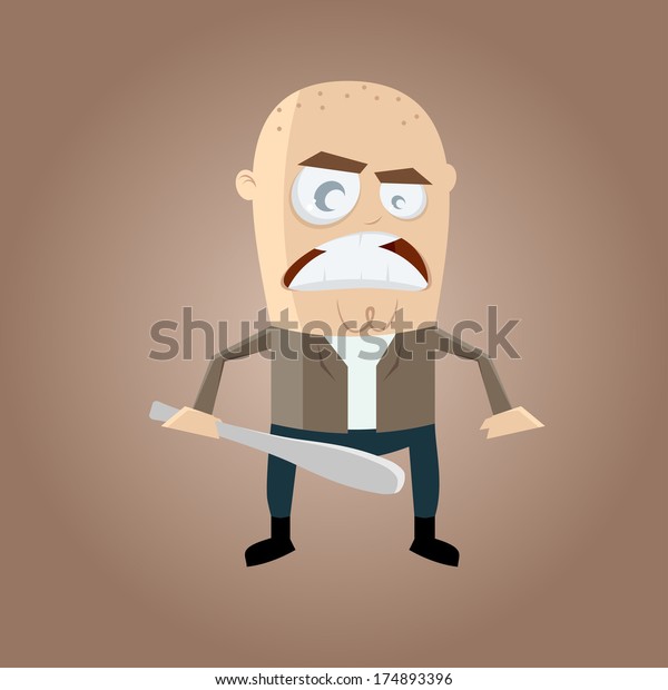 Angry Hooligan Cartoon Stock Vector (Royalty Free) 174893396 | Shutterstock