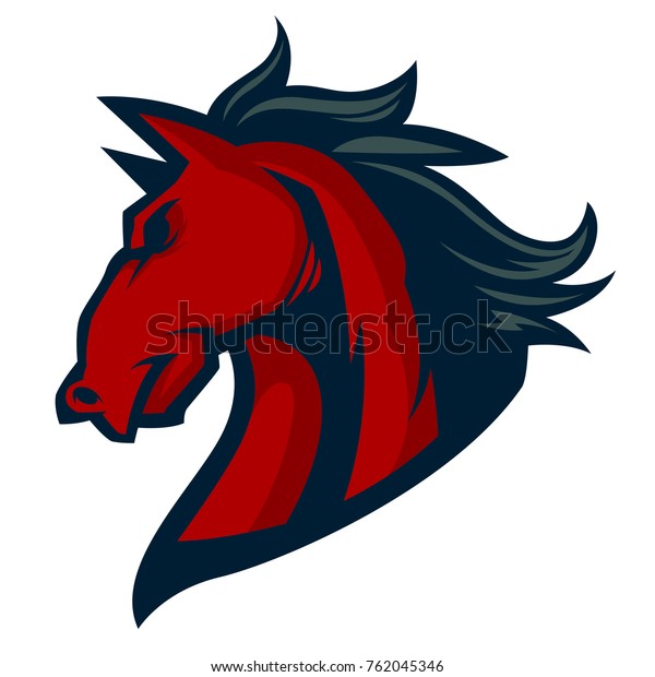 Angry Horse Mascot Logo Stock Vector (Royalty Free) 762045346 ...