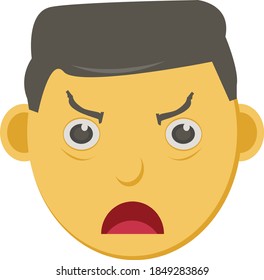 Angry Kid Vector Angry Kid Icon Stock Vector (Royalty Free) 1849283869 ...