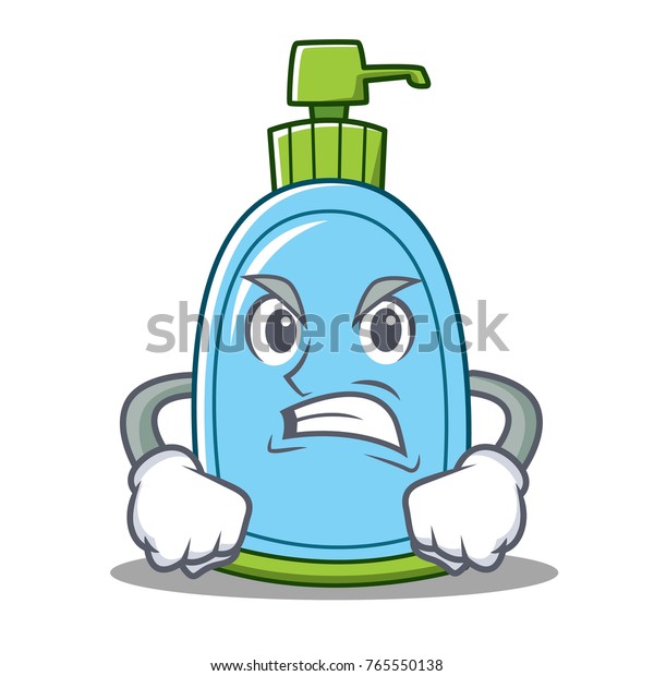 Angry Liquid Soap Character Cartoon Stock Vector (Royalty Free ...