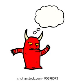 Angry Little Devil Cartoon Stock Vector (Royalty Free) 90898073 ...