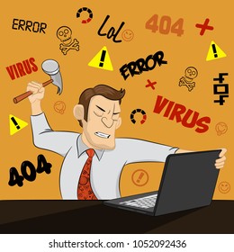 3,246 Businessman Angry With His Computer Images, Stock Photos ...