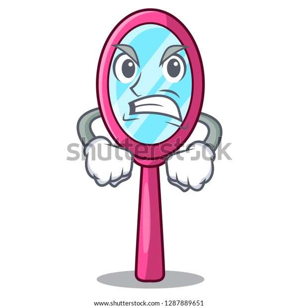 Angry Mirror On Character Dressing Table Stock Vector (Royalty Free ...