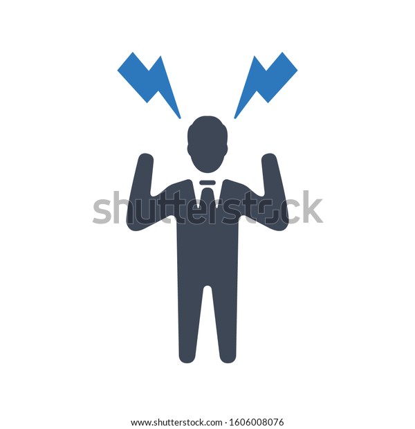 Angry Person Icon Vector Designs Stock Vector (Royalty Free) 1606008076 ...