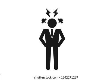 Angry Person Icon Vector Isolate Stock Vector (Royalty Free) 1642589296 ...