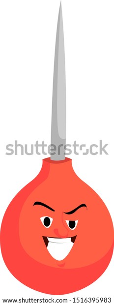 Angry Pin Illustration Vector On White Stock Vector (Royalty Free ...