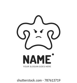 Angry Star Logotype Vector Logo Design Stock Vector (Royalty Free ...