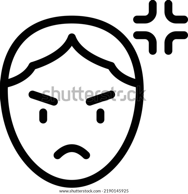 Angry Vector Illustration On Transparent Backgroundpremium 库存矢量图（免版税 ...