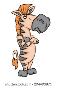 Angry Zebra Cartoon Stock Vector (Royalty Free) 294493871 | Shutterstock