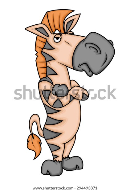Angry Zebra Cartoon Stock Vector (Royalty Free) 294493871 | Shutterstock