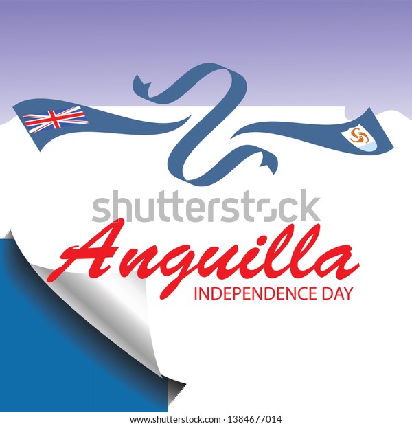 Anguilla Independence Day Logo Design Ilustrator Stock Vector (Royalty ...