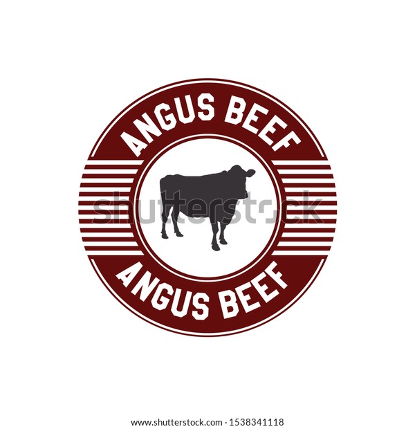 Angus Beef Logo Design Inspiration Stock Vector (Royalty Free) 1538341118