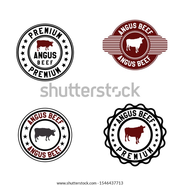 Angus Beef Logo Design Inspiration: เวกเตอร์สต็อก (ปลอดค่าลิขสิทธิ์ ...