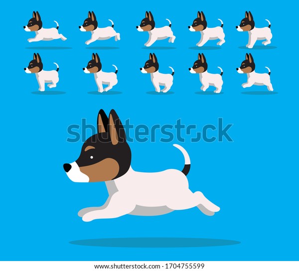 Animal Animation Sequence Dog Toy Terrier Stock Vector (Royalty Free ...