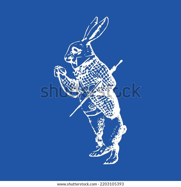 Animal Cartoon Hare Stylized Rabbit Bunny Stock Vector (Royalty Free ...