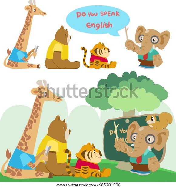 Animal Classroom Stock Vector (Royalty Free) 685201900 | Shutterstock
