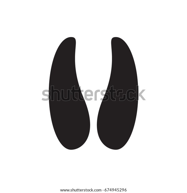 Animal Foot Print Sheep Stock Vector (Royalty Free) 674945296