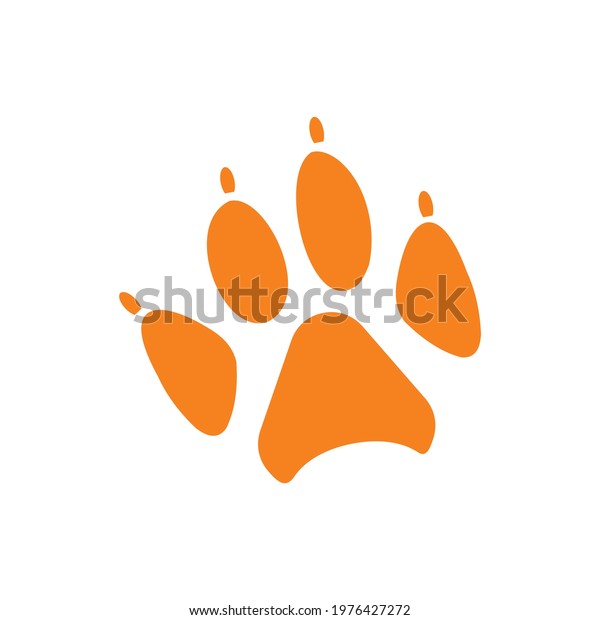 Animal Foot Step Icon Vector Design Stock Vector (Royalty Free ...