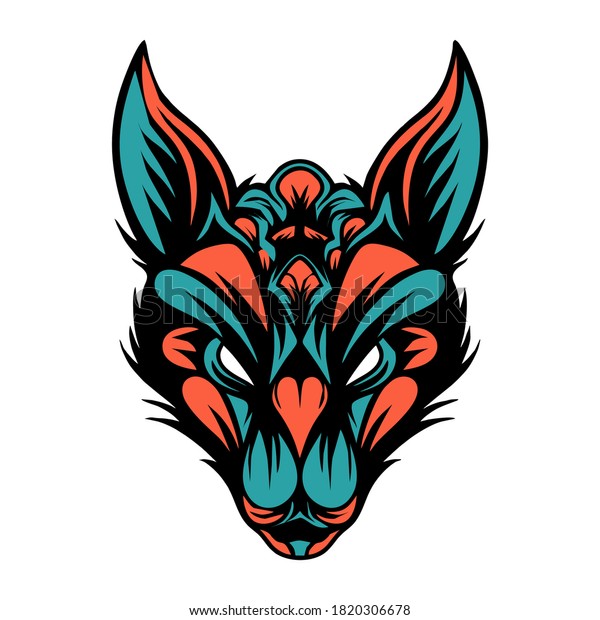 Animal Head Logo Illustration Creative Illustration Stock Vector ...