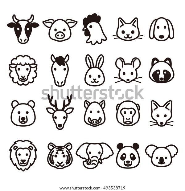 Vektor Stok ikon hewan (Tanpa Royalti) 493538719 | Shutterstock